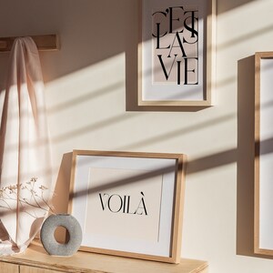 French Word Art Printable, Typography Poster, Horizontal Wall Art ...