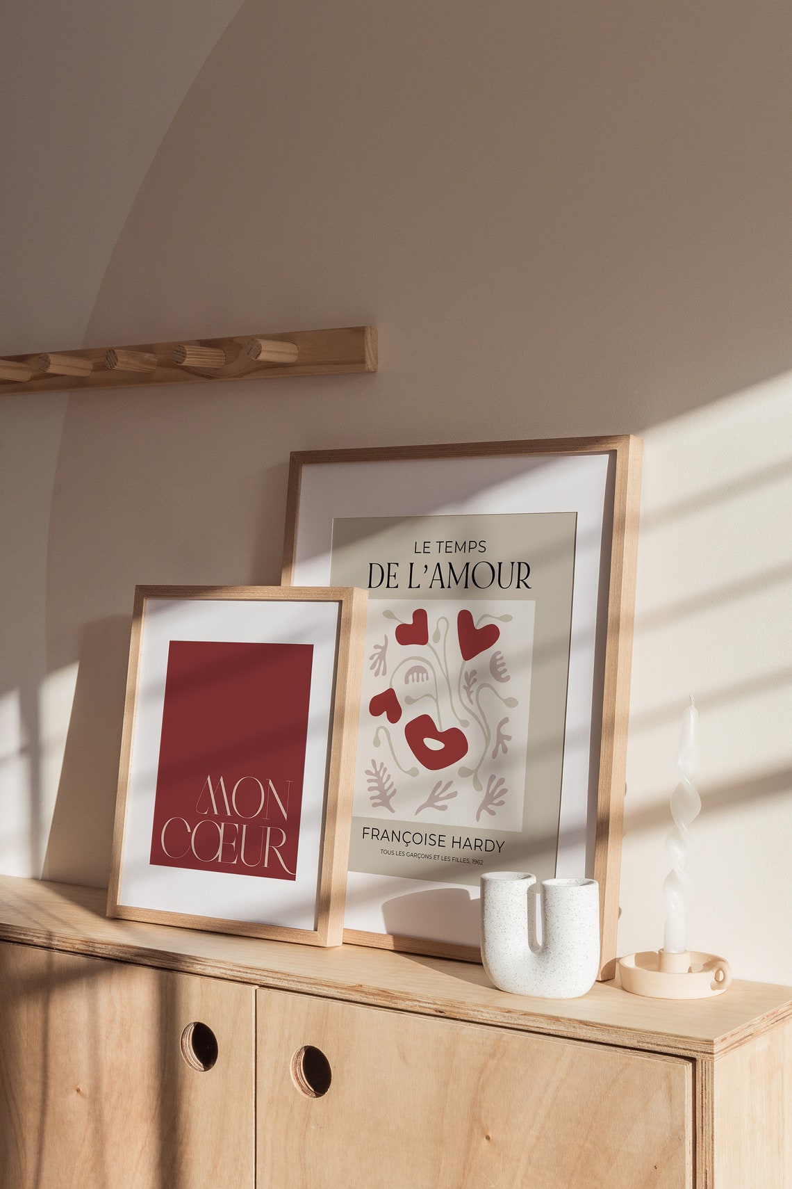 Printable Valentine's Day Decor Vintage French Poster Red | Etsy