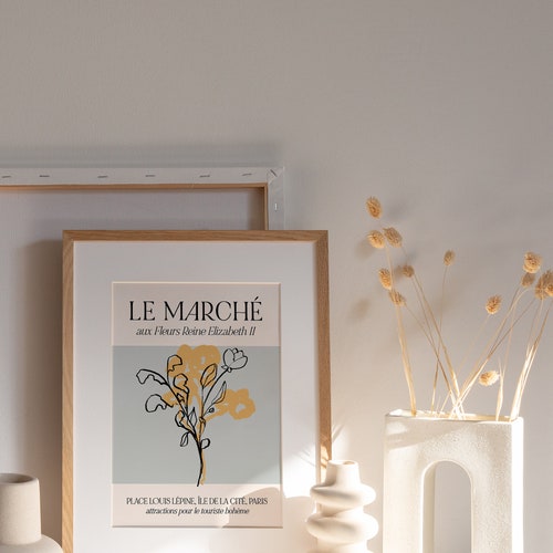 French Wall Art Paris Print Vintage Flowers Printable - Etsy