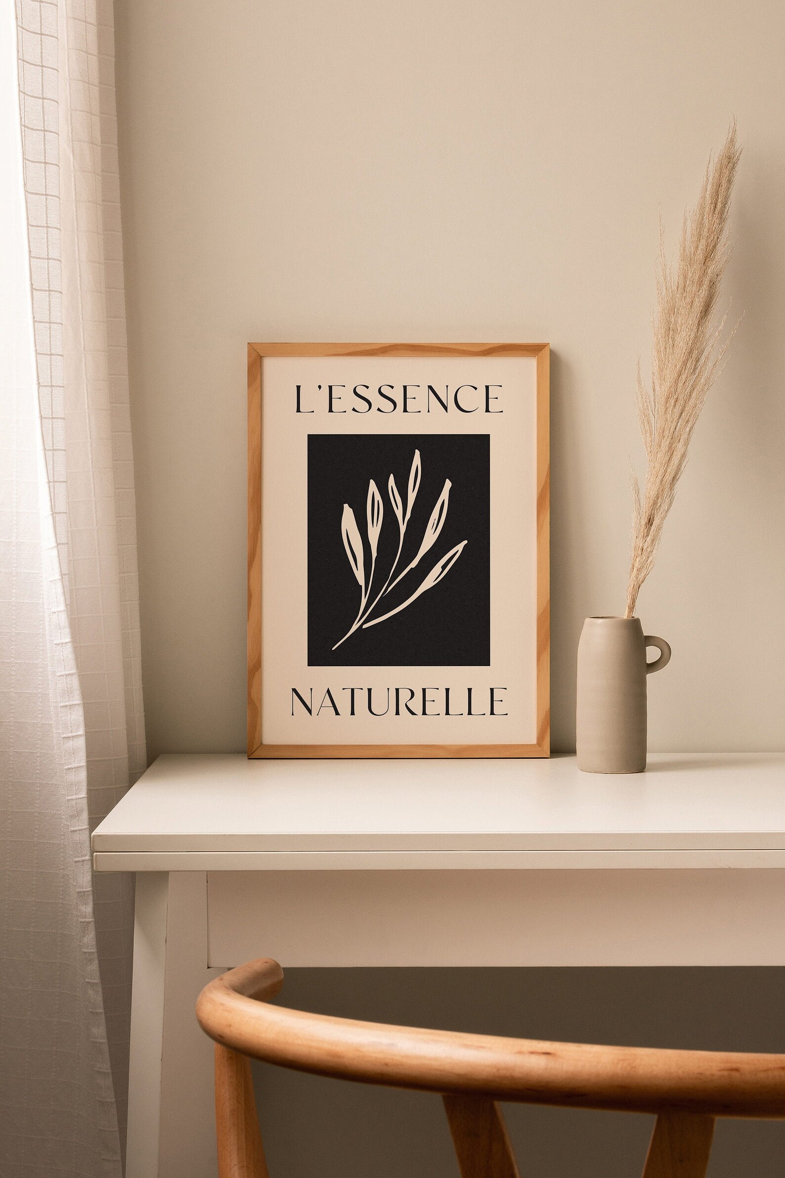 Boho Poster Black Botanical Print Exhibition French - Etsy
