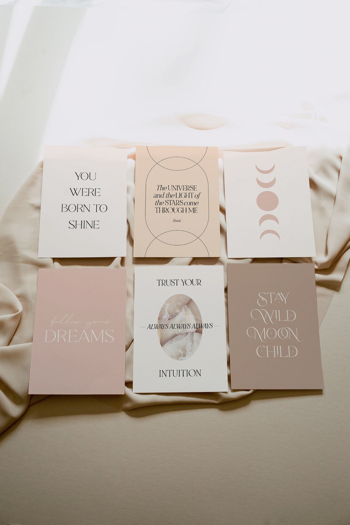 Vision Board Printables Kit Digital Affirmation Cards - Etsy