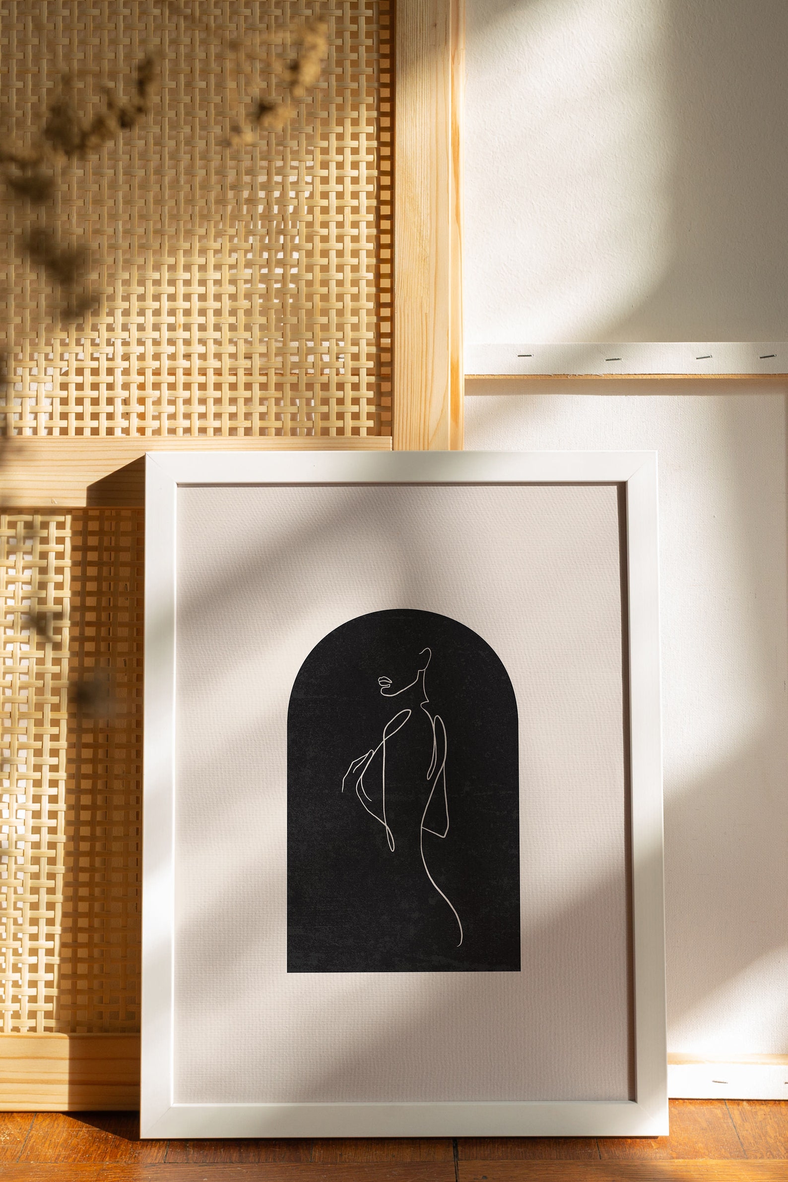 Woman One Line Drawing Black Wall Art Boho Woman Print Black - Etsy