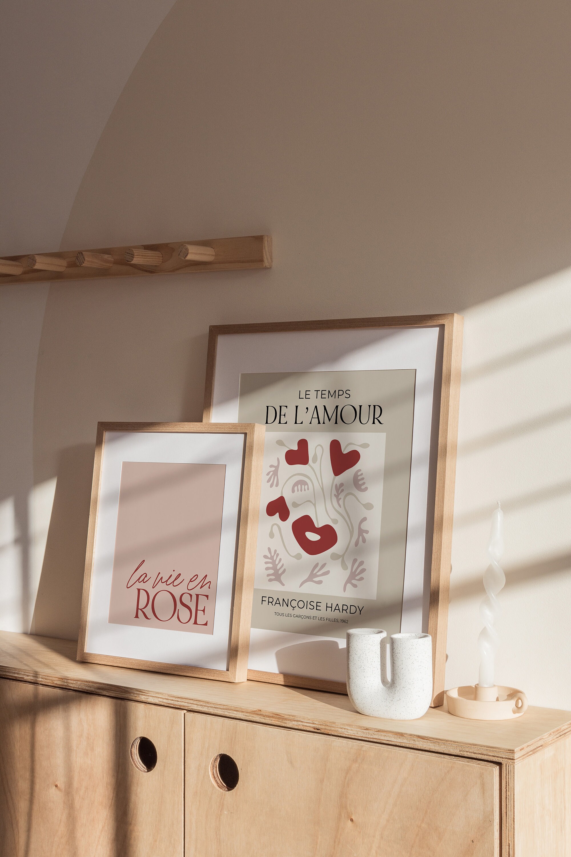 Vintage Music Poster French Wall Art Red Wall Decor Retro - Etsy