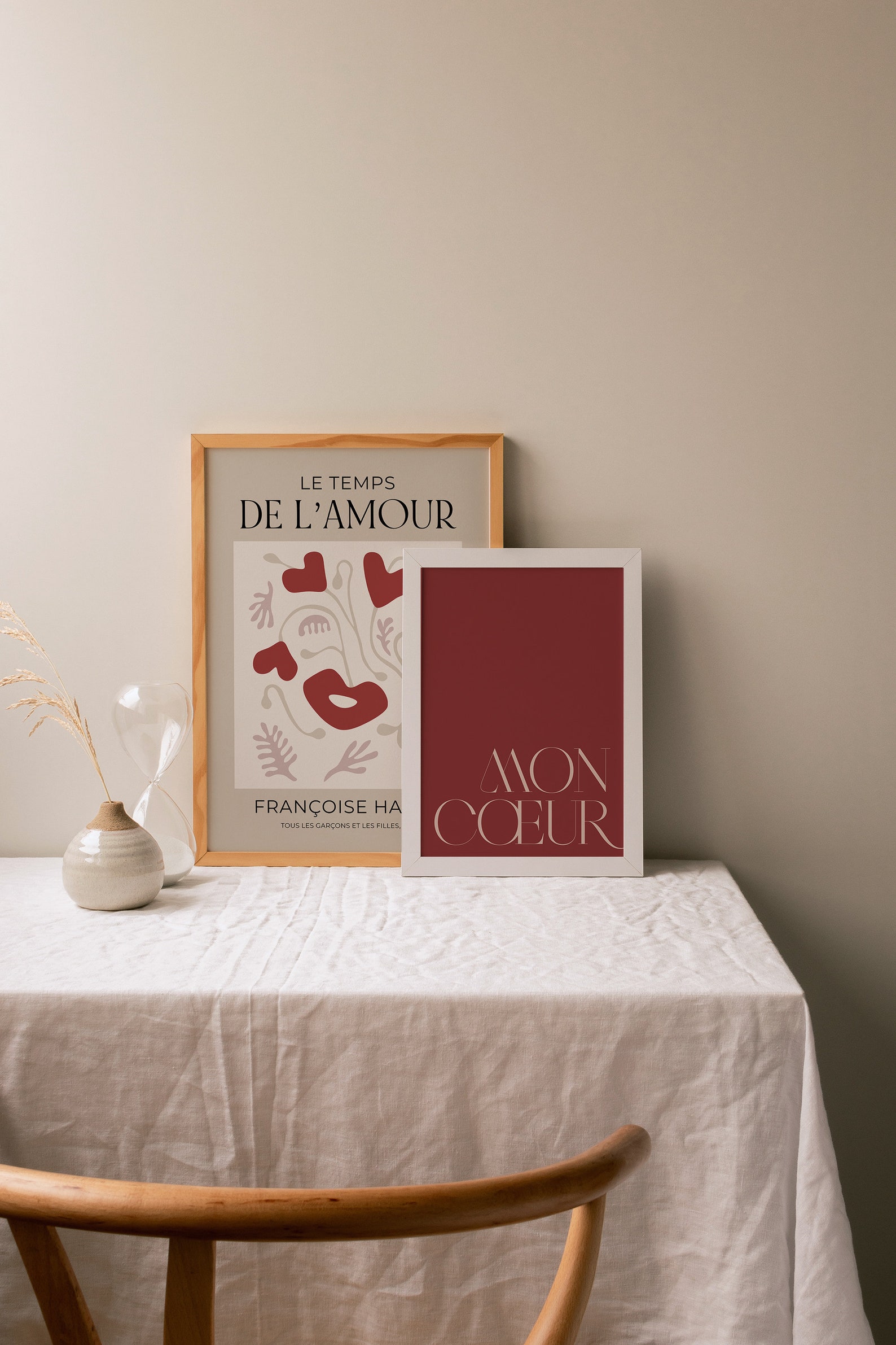 Printable Valentine's Day Decor Vintage French Poster Red | Etsy