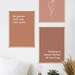 Boho Posters Set of 3 Prints, Digital Printable Bohemian Typography ...