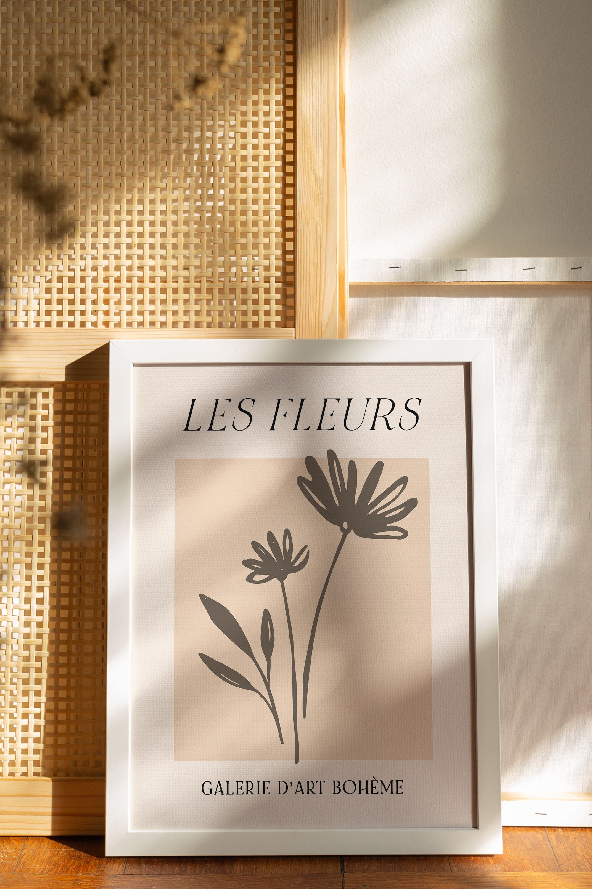 Les Fleurs Print, Exhibition Poster Flowers, French Botanical Print ...