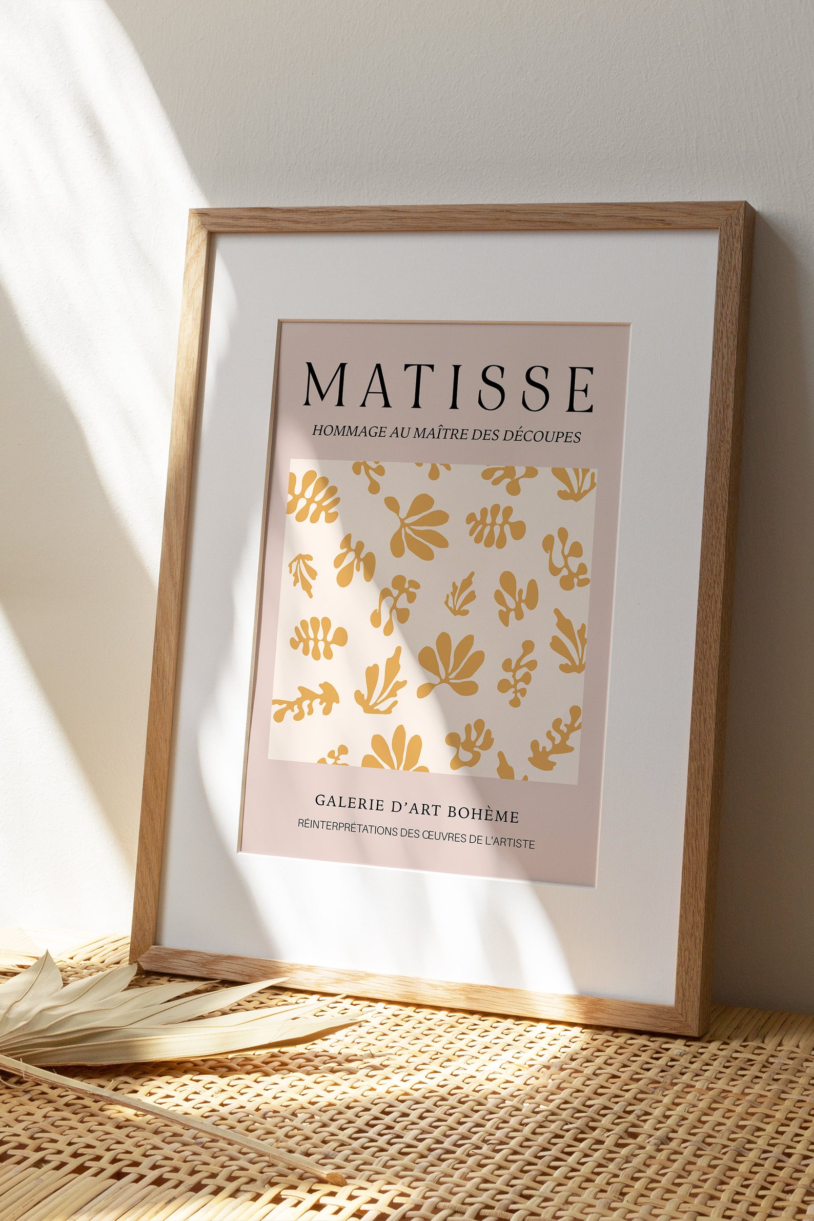 Matisse Printable Pink Cut-outs Leaves Museum Exhibition - Etsy