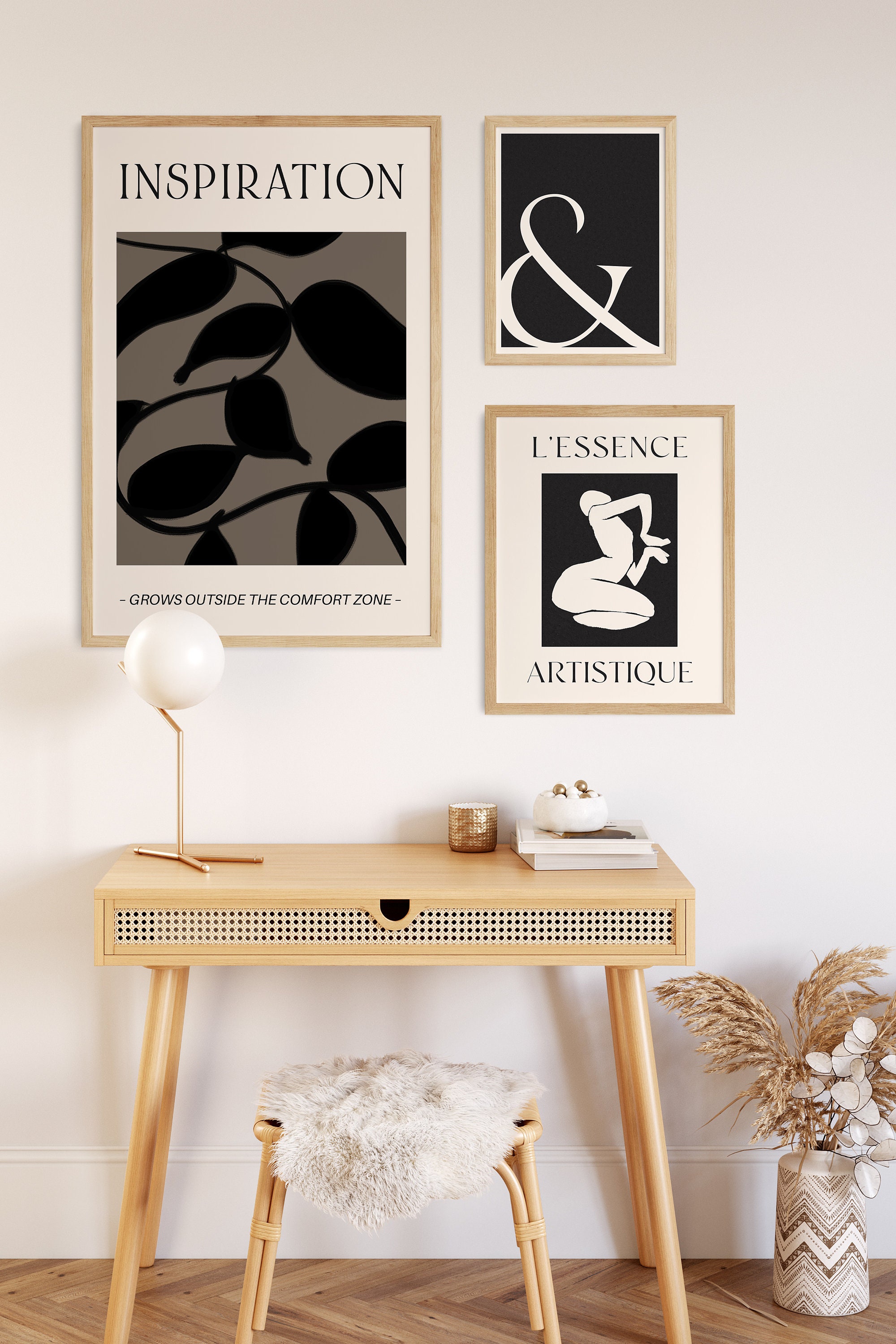 Art Exhibition Poster Museum Print Boho Abstract Body | Etsy