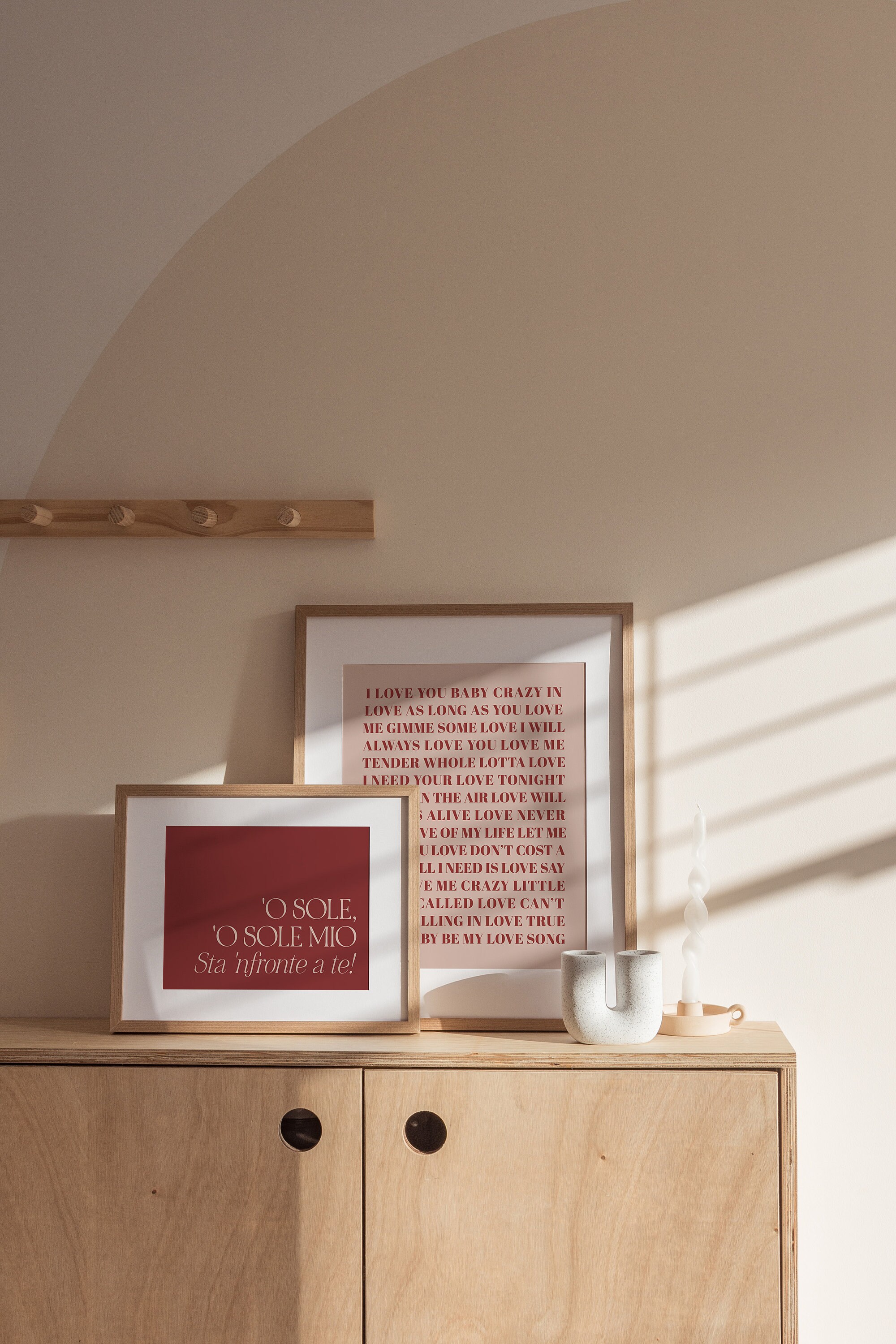 Valentine's Day Decor Printable Love Song Quotes Pink and - Etsy