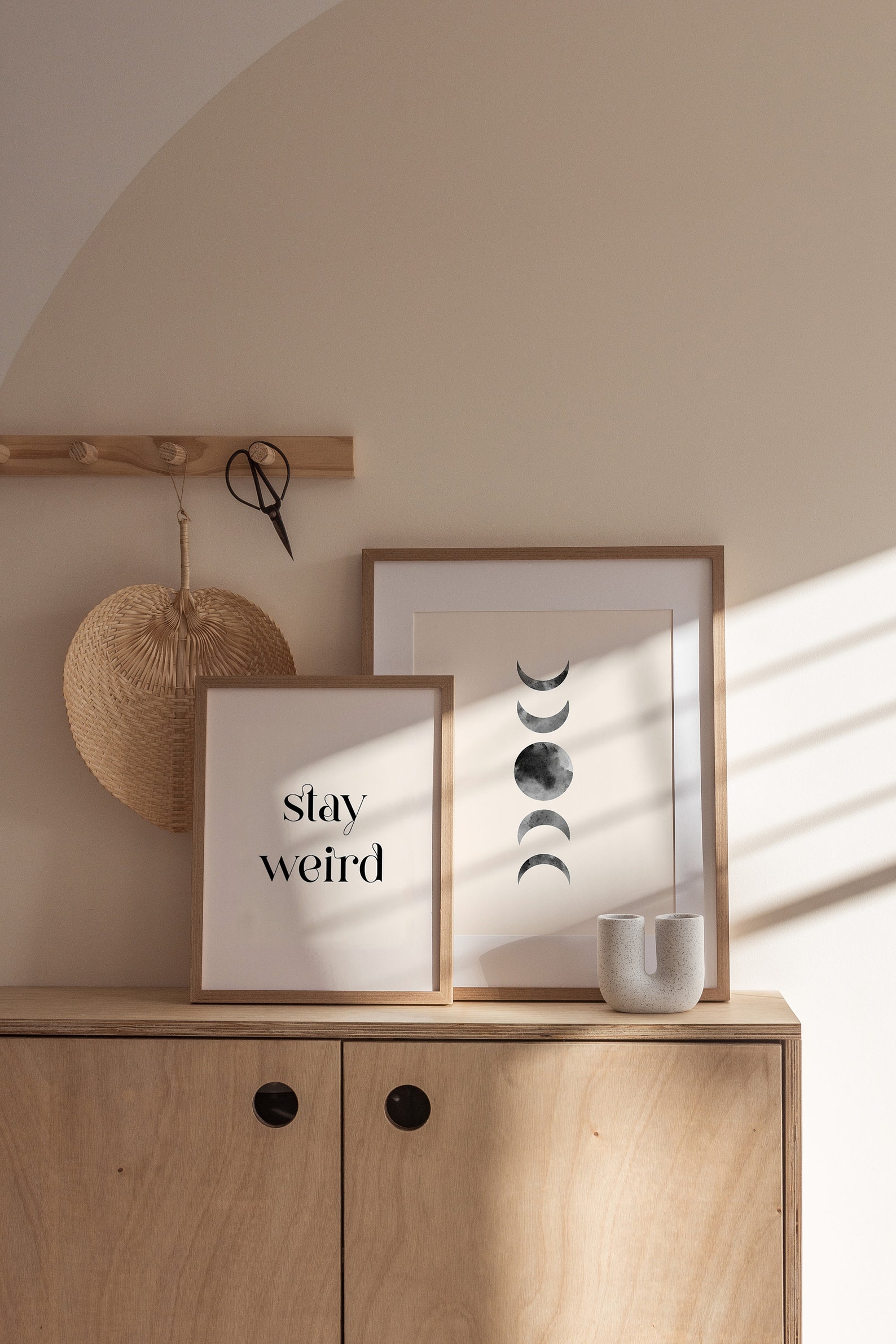 Stay Weird Print, Typography Poster, Minimalist Printable Quotes, Funny ...