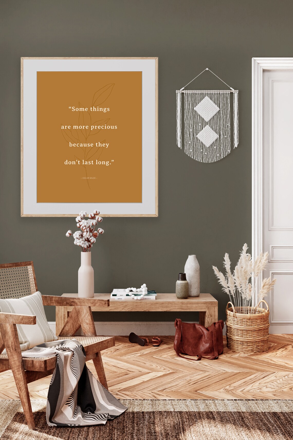 Oscar Wilde Quote Print Dorian Gray Book Poster Ochre - Etsy