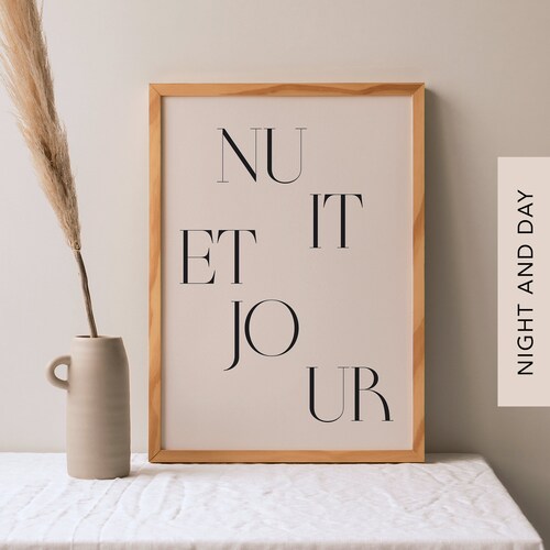 Bonjour Printable Art Francais French Quote Print Bonjour - Etsy