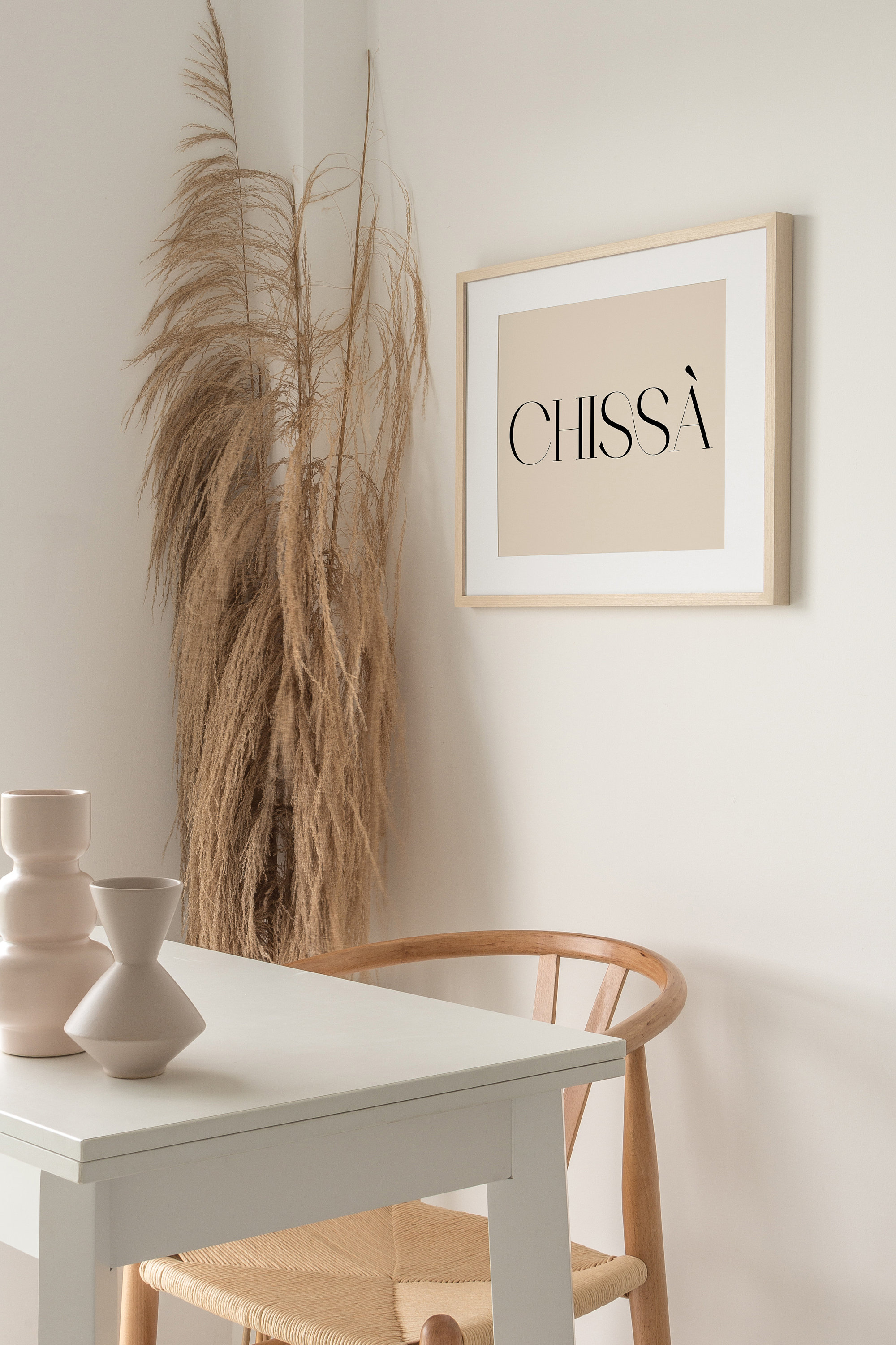 Horizontal Quote Print Italian Word Art Printable CHISSÀ - Etsy