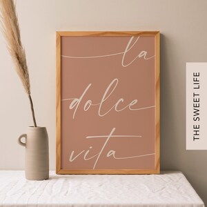 Italian Words Wall Art, Italy Quote Print, Typography Posters, Bedroom ...