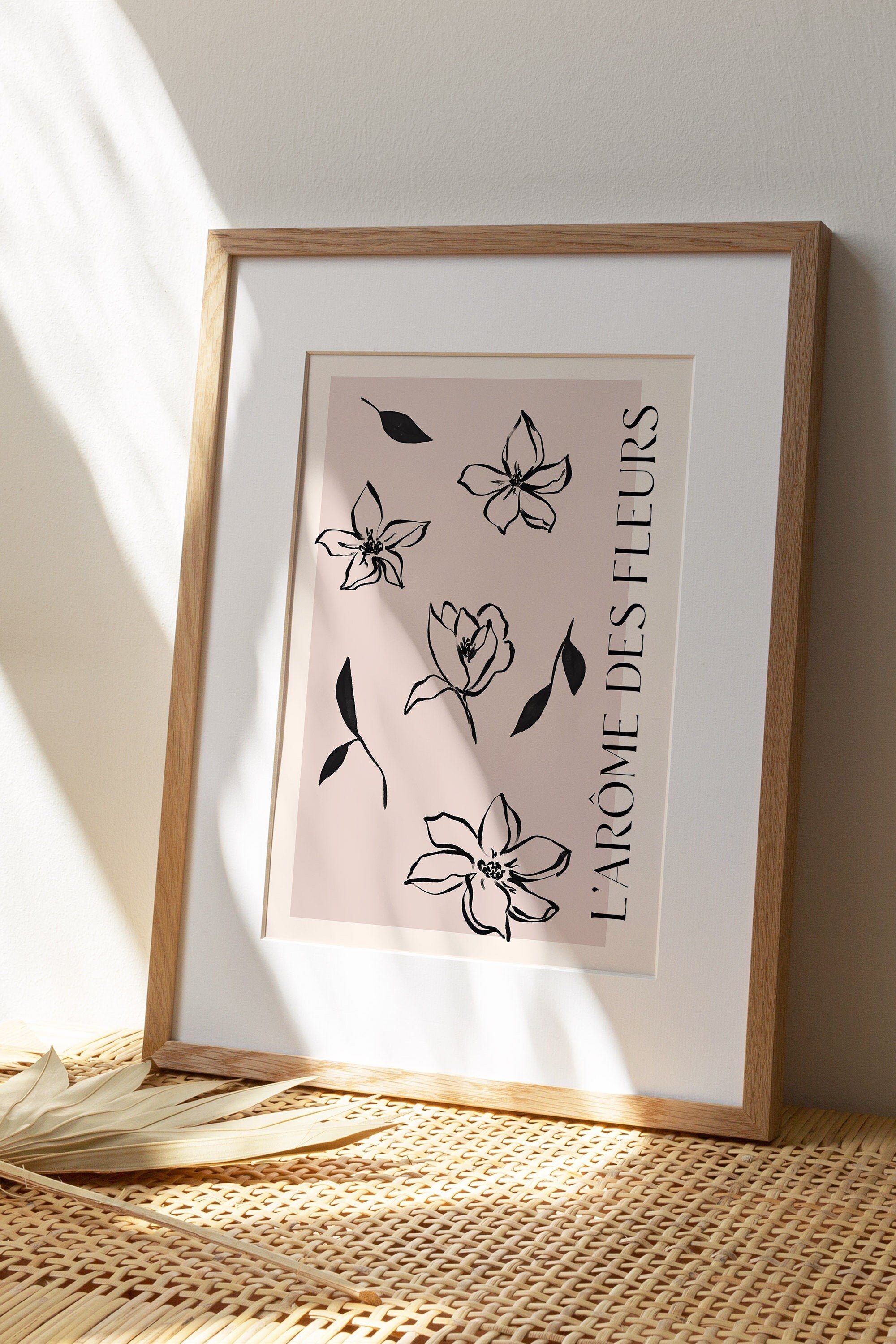 Blush Pink Wall Art Floral Printable Rose French Poster - Etsy UK