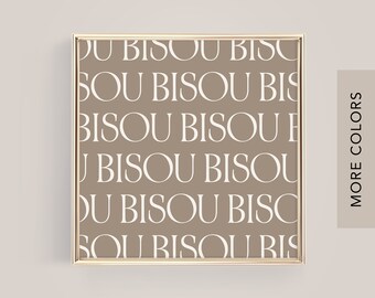Bisous Art Print - Etsy