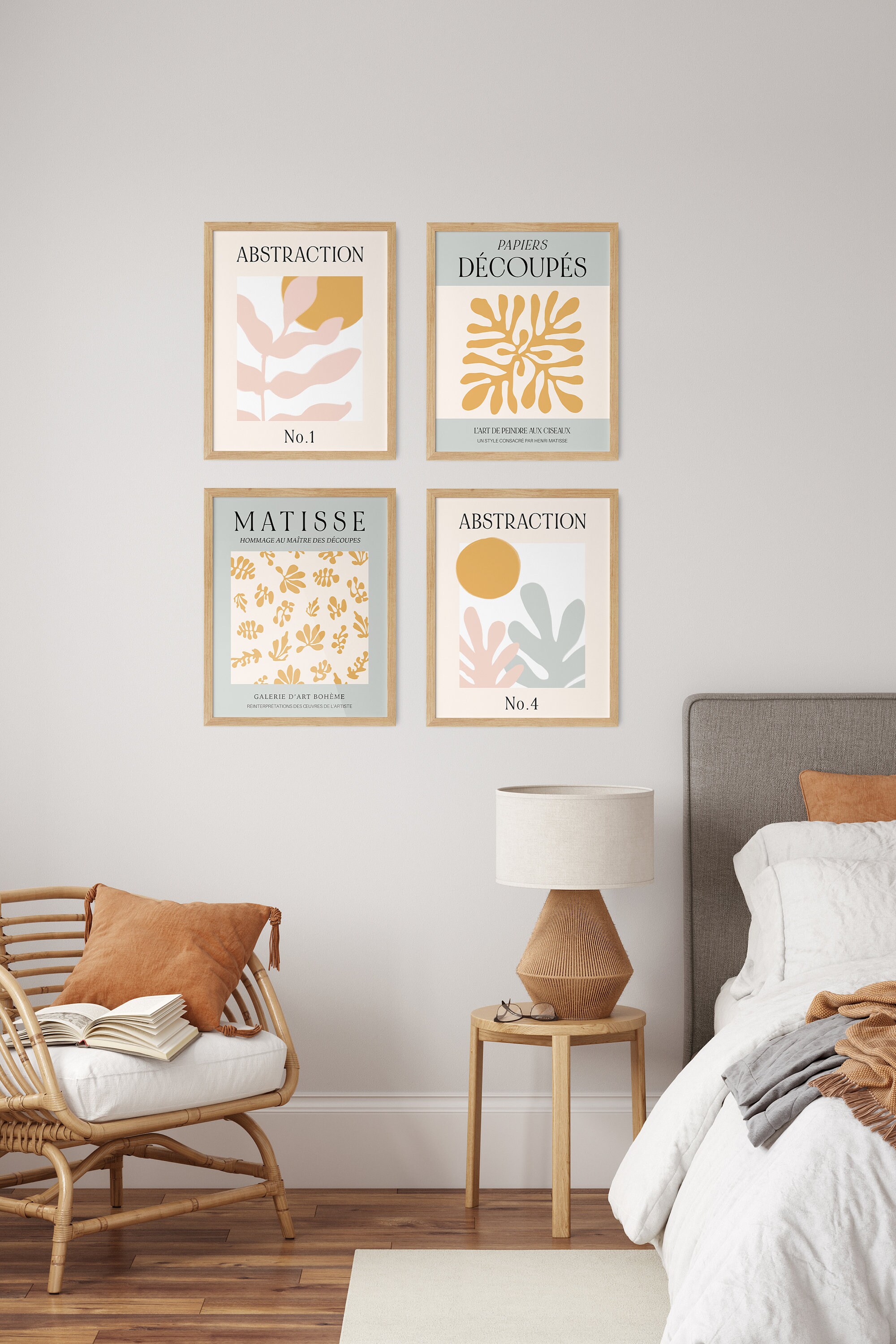 Light Blue Matisse Print Cut-outs Wall Art French - Etsy