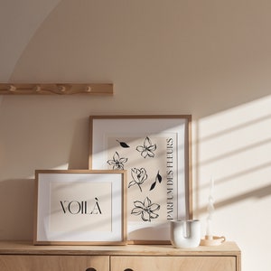 French Word Art Printable, Typography Poster, Horizontal Wall Art ...