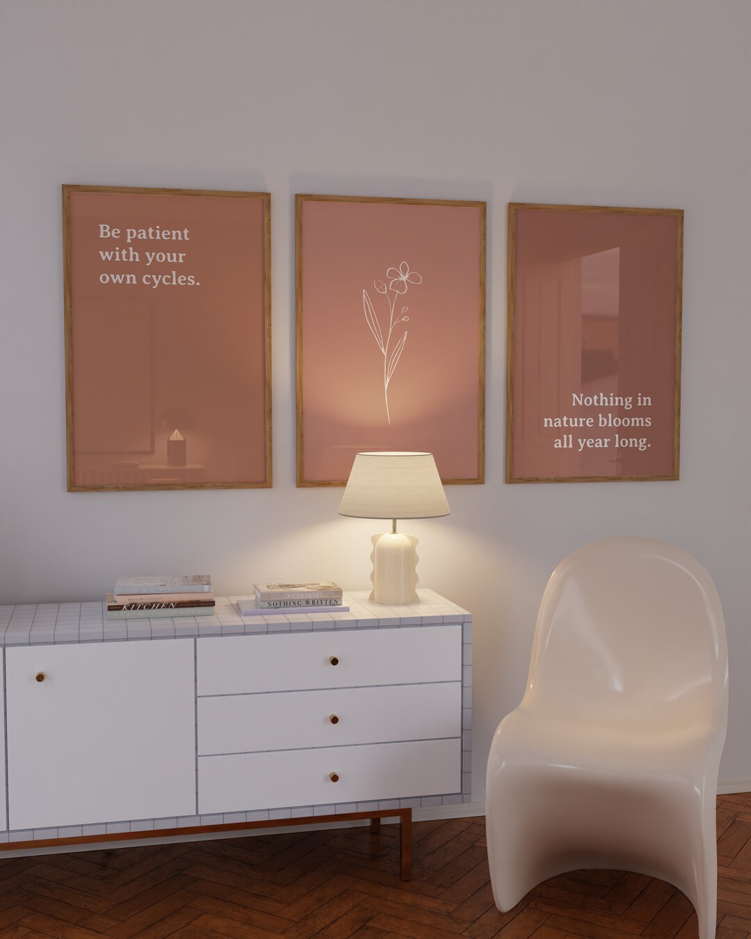 Boho Posters Set of 3 Prints, Digital Printable Bohemian Typography ...