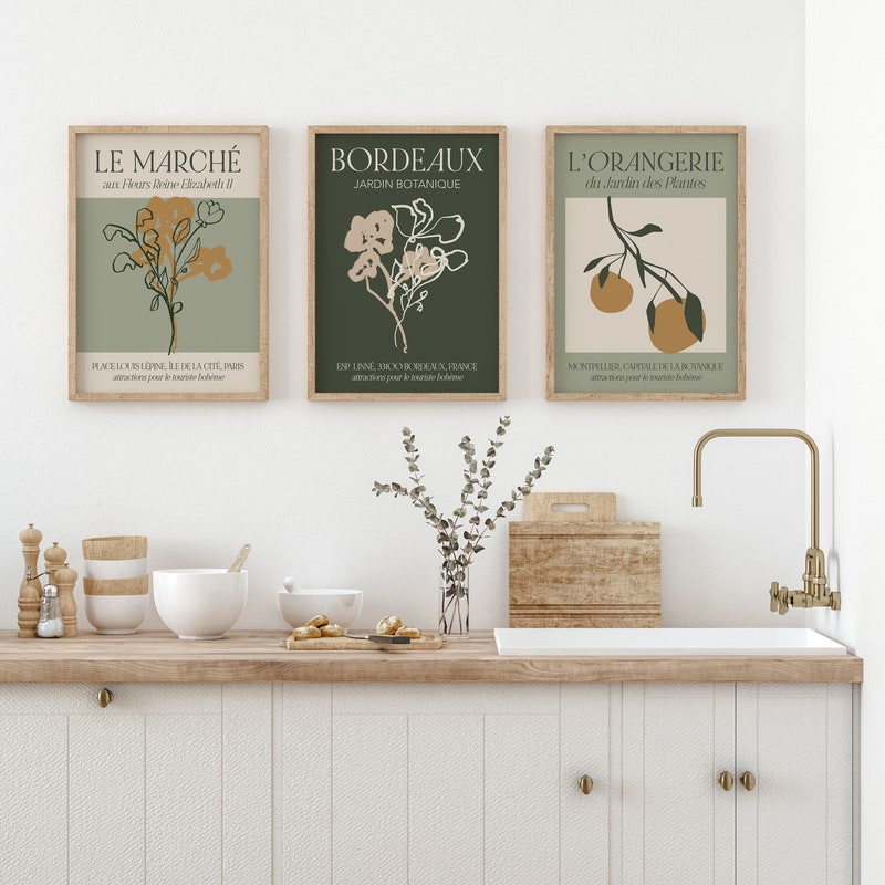 Kitchen Art Set - Etsy
