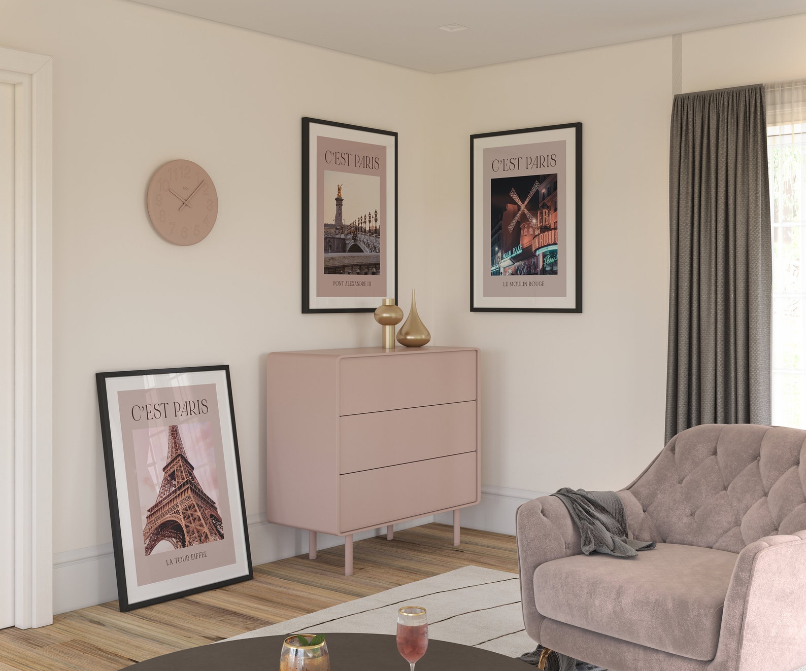 Eiffel Tower Print Paris Travel Poster France Decor - Etsy