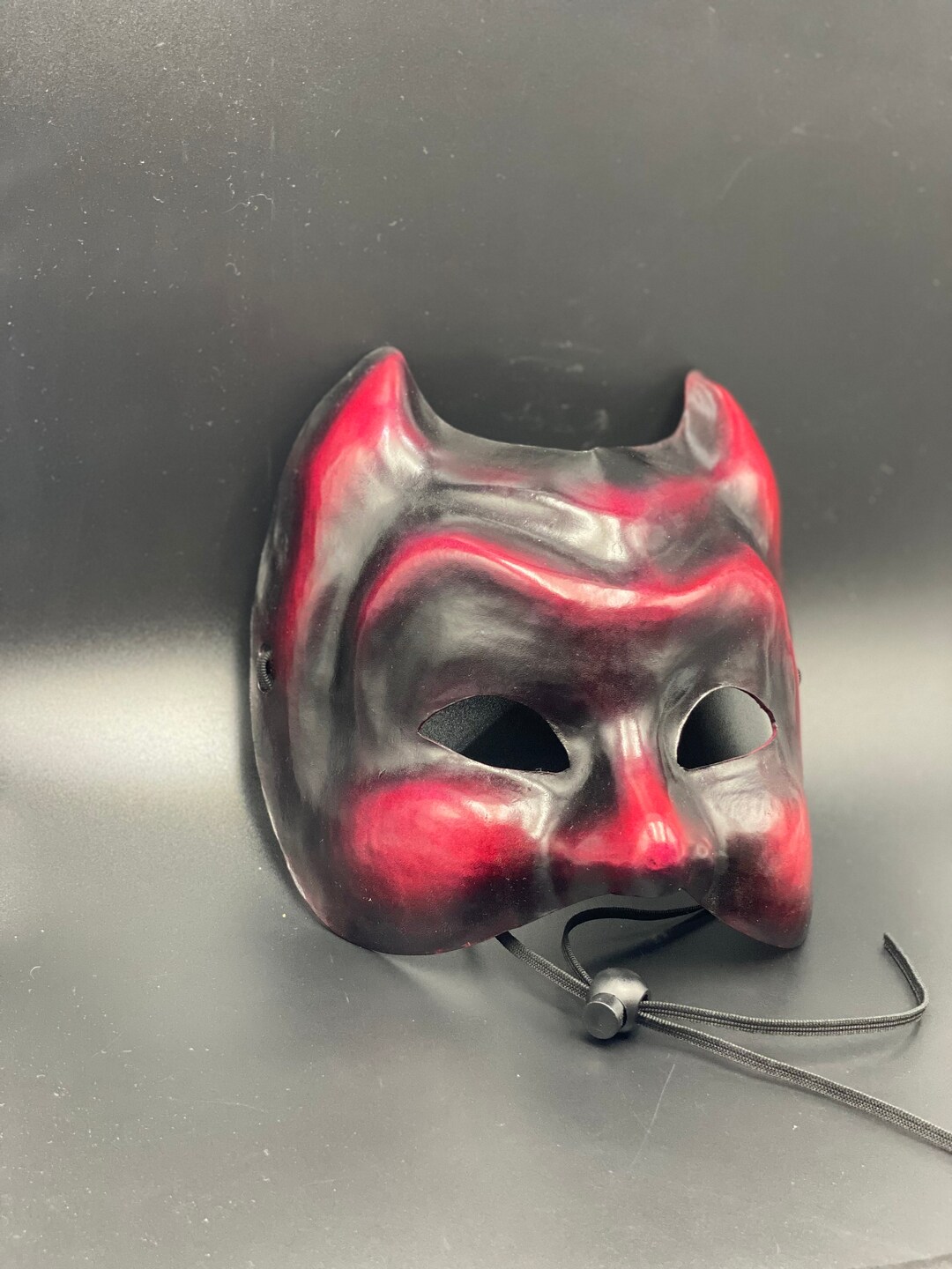 Devil Mask Handmade Leather Mask Cosplay Wicca LARP Pagan Magic ...