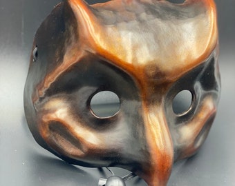 Owl Leather Mask - Etsy