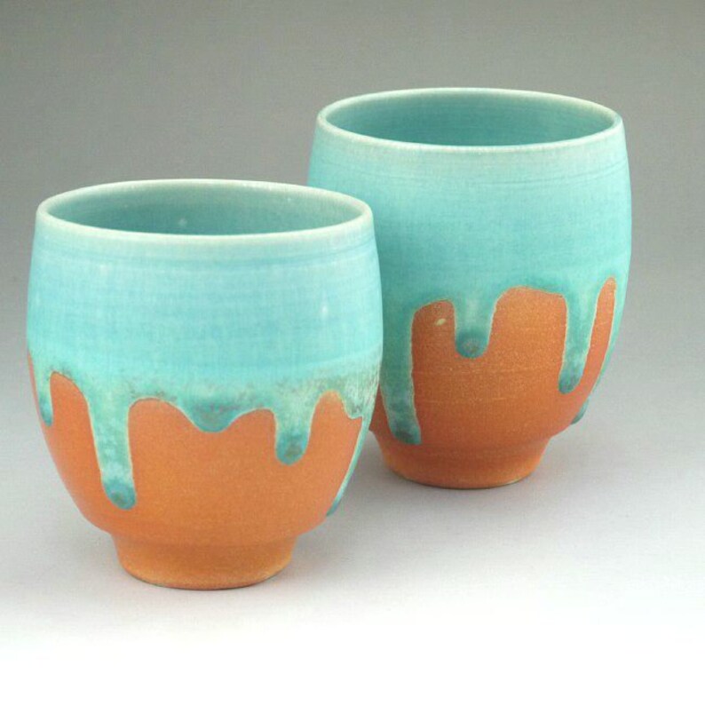 Hekisai Pair Tea Cups Dainichi Kiln Made in Japan Kyoto - Etsy