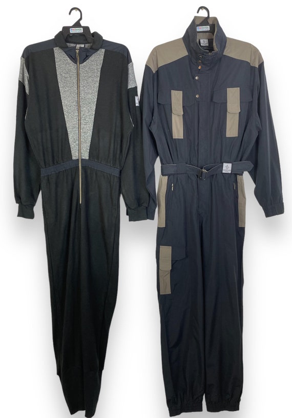 1 Set Vintage Moncler France Overalls Jumpsuit By Asi… - Gem