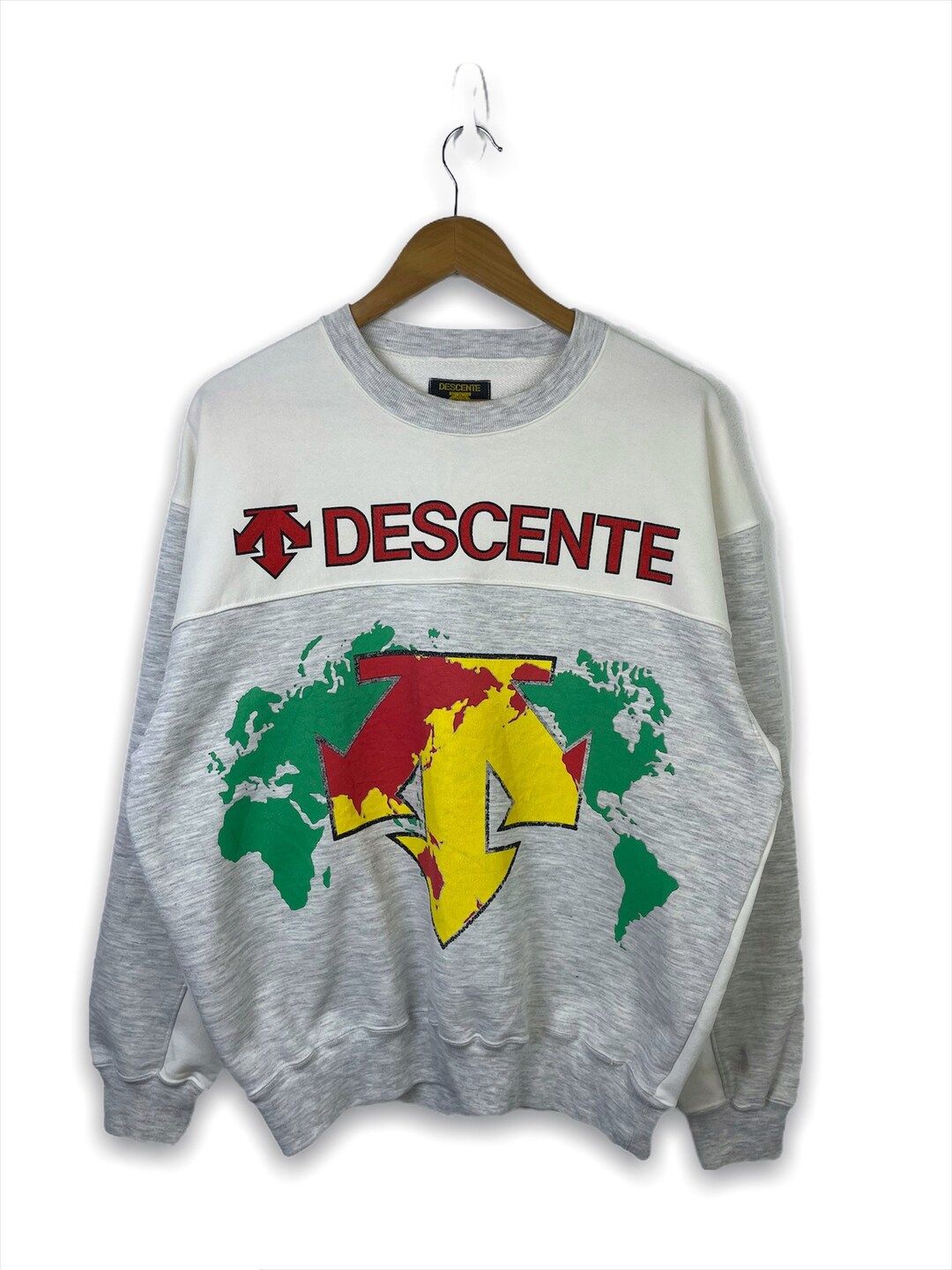 Rare Vintage Descente Japan Big Logo Sweatshirt - Etsy