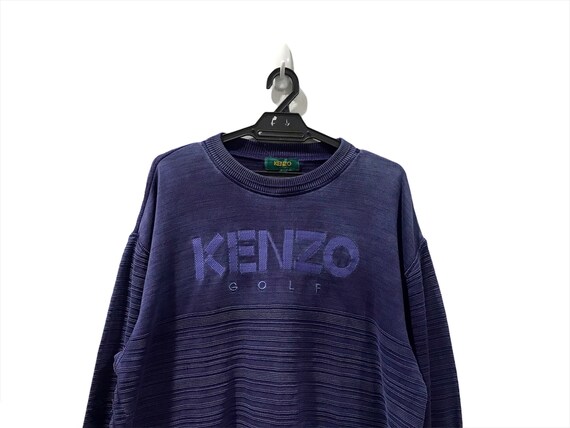 Rare Vintage Kenzo Golf Spellout Logo Sweatshirt - Gem