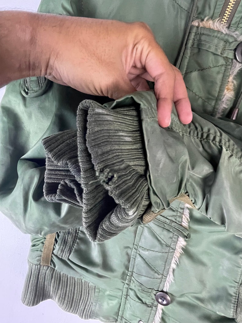 Rare Vintage Avirex Fur Line Split Hood Bomber Jacket - Etsy