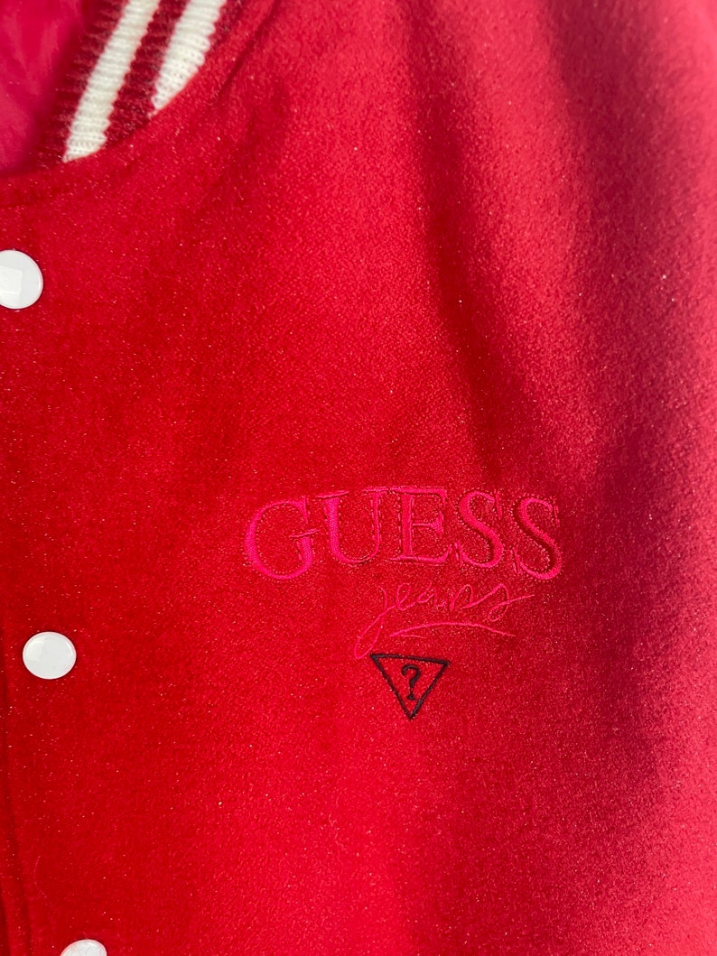 Rare Vintage 90'S Guess Varsity Jacket - Etsy