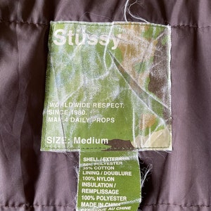 Rare Vintage Stussy Thermolite Puffer Jacket - Etsy