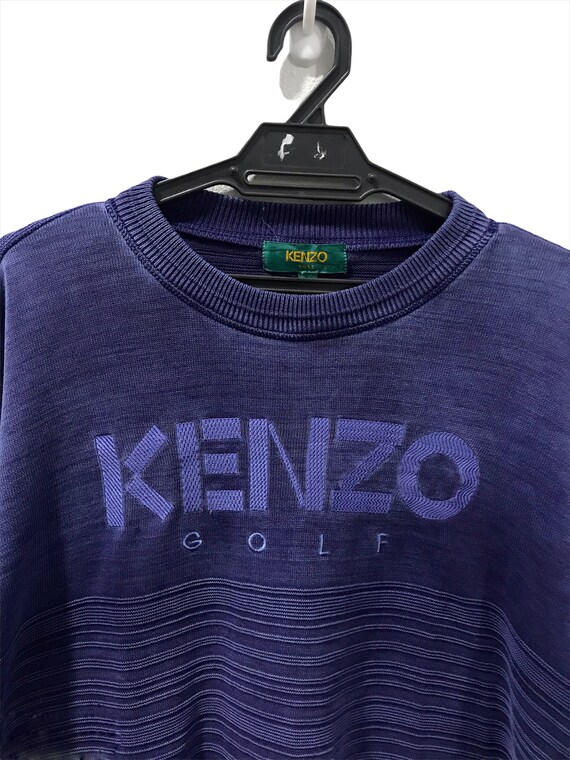 Rare Vintage Kenzo Golf Spellout Logo Sweatshirt - Gem