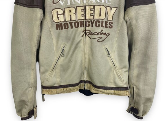 Rare Vintage Greedy Motorcycle Racing Jacket - Gem