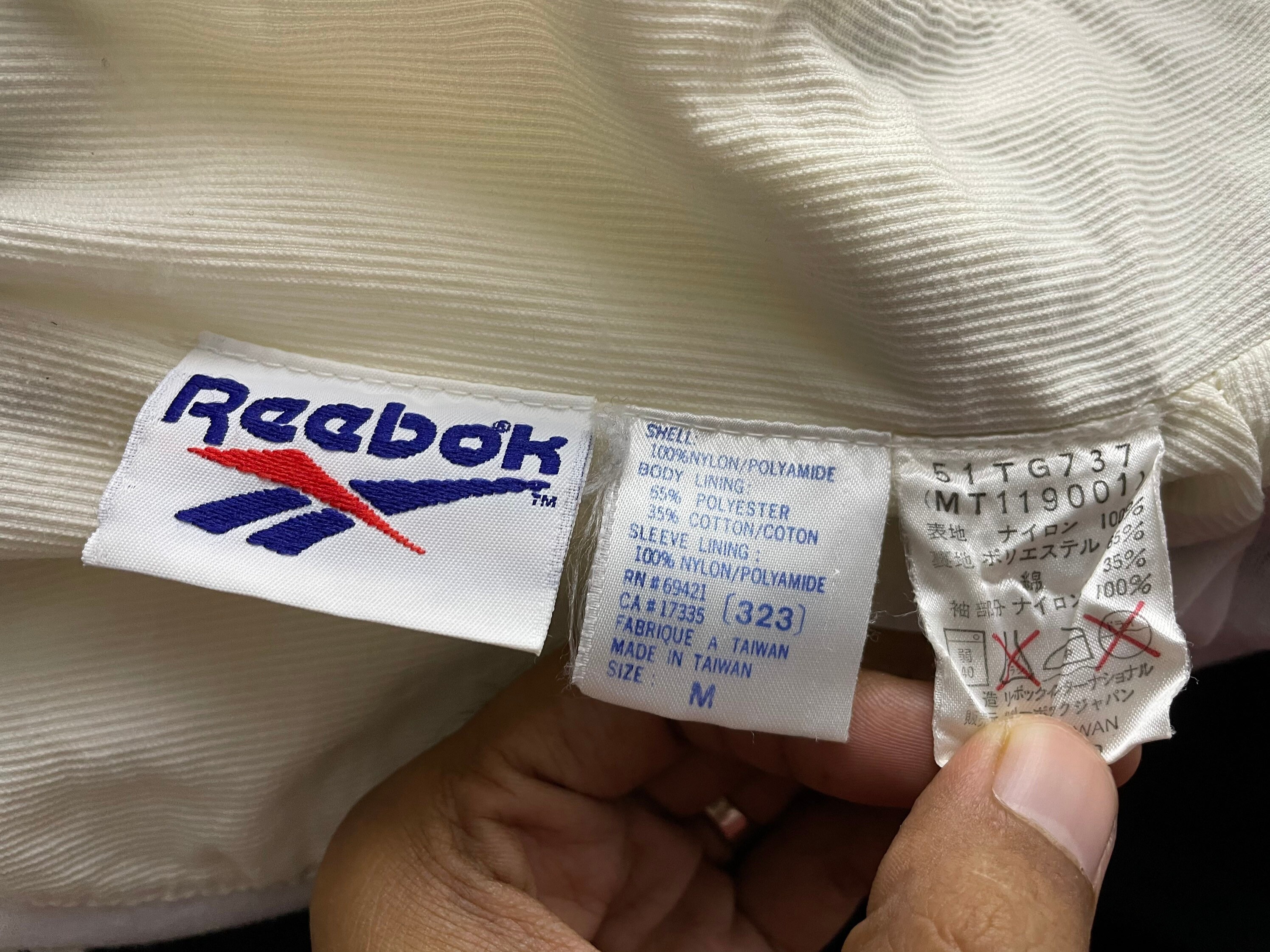 Rare Vintage Reebok Small Logo Embroidery Zipper Jacket - Etsy