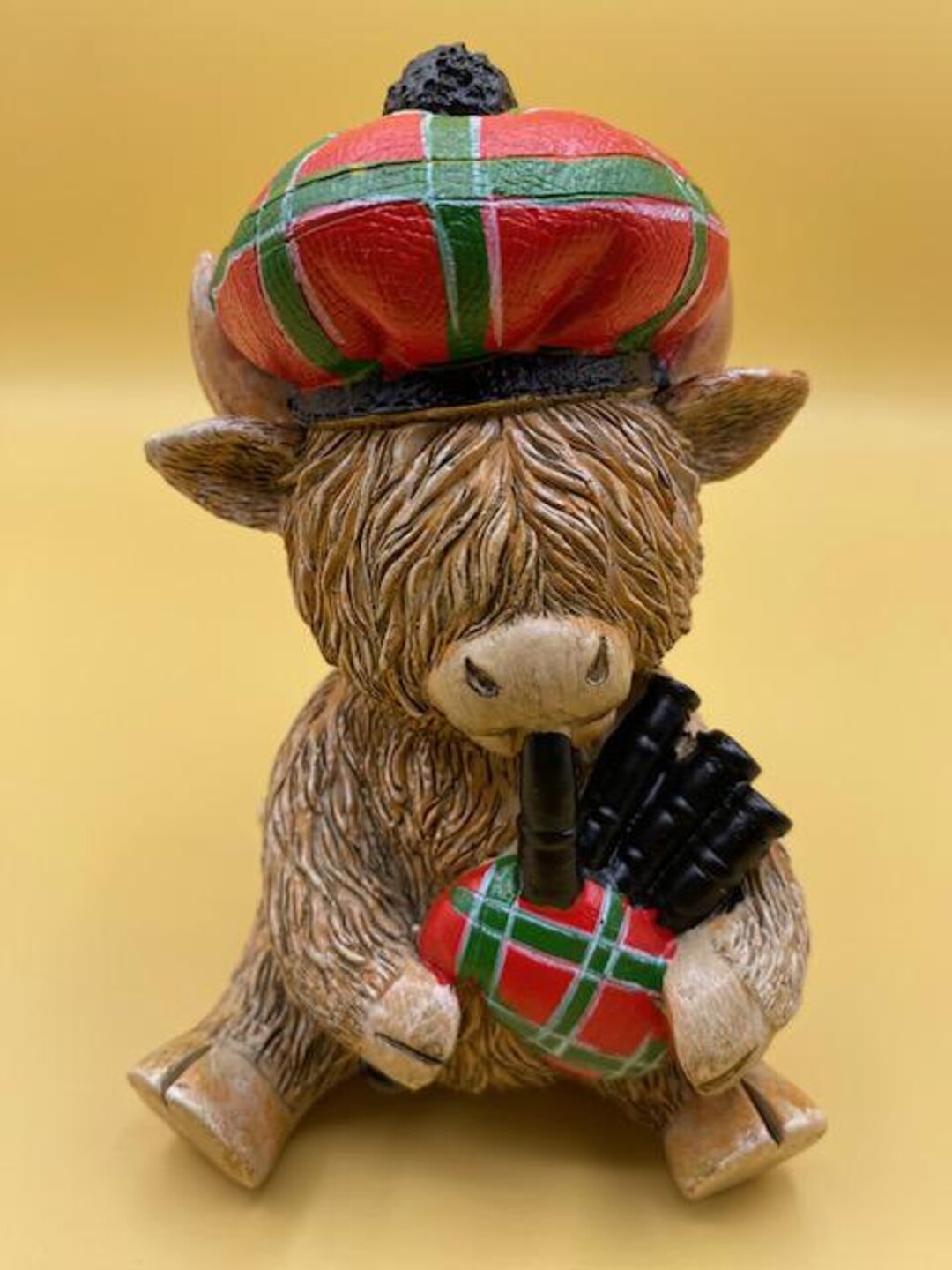 Highland Cow Pipe Piper Ornament, 12cm - Etsy