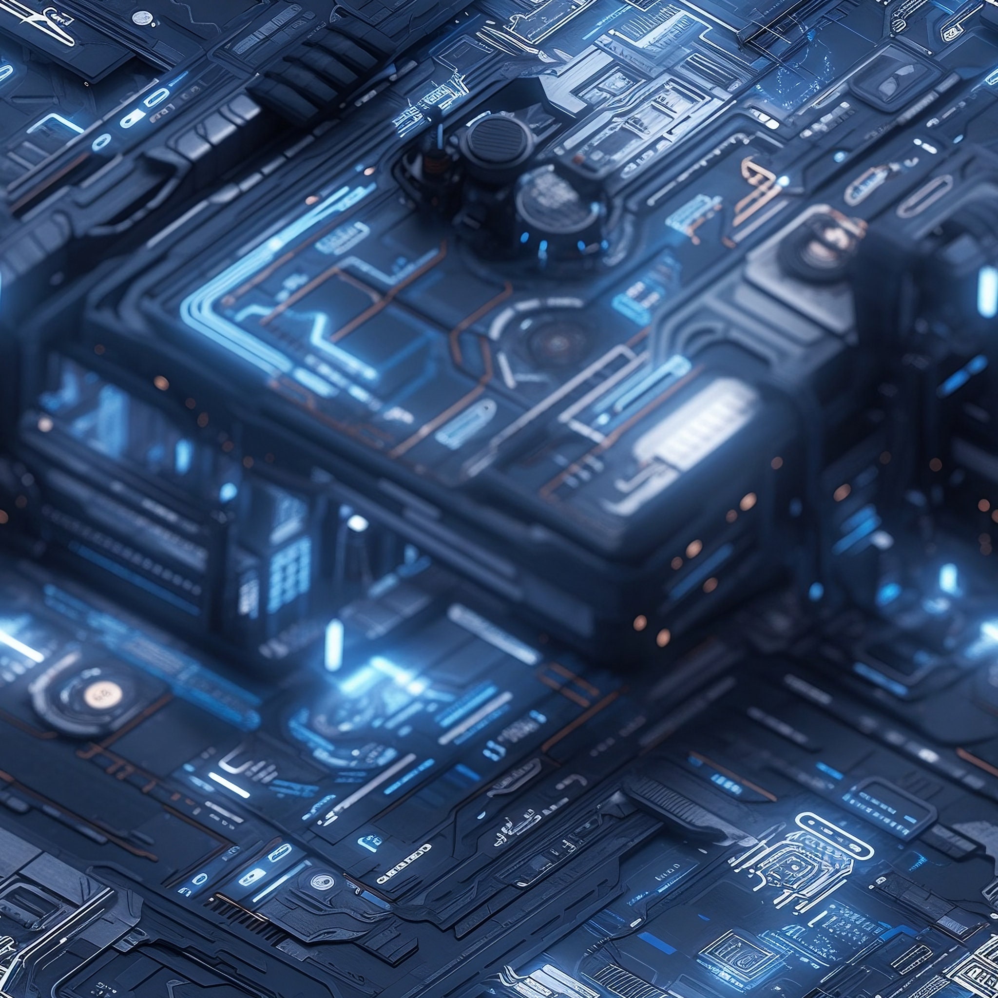 20 Blue Digital Circuit Board Pattern - Seamless Download for Your ...