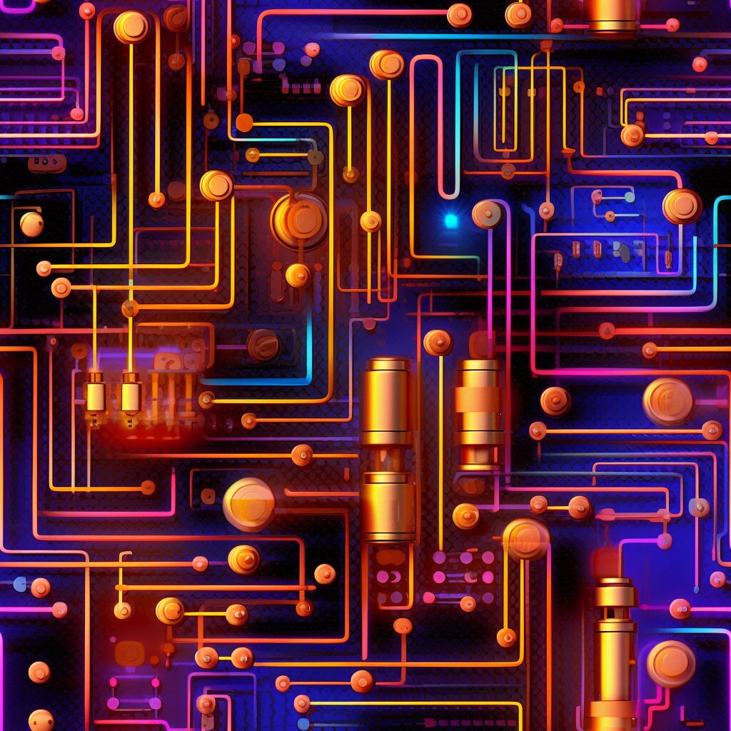 Pride Digital Paper Pack Seamless Rainbow Circuits Patterns ...