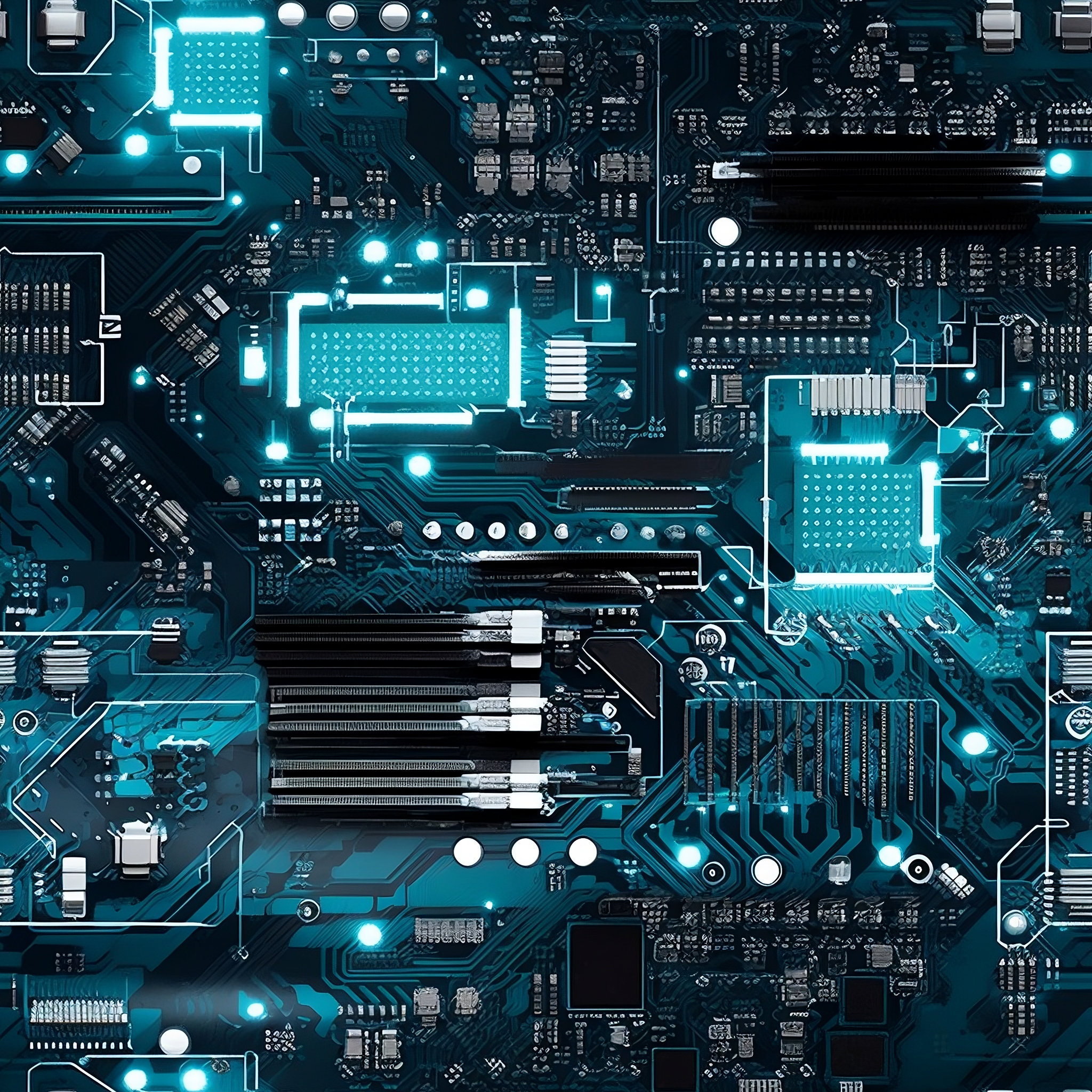 20 Blue Digital Circuit Board Pattern - Seamless Download for Your ...