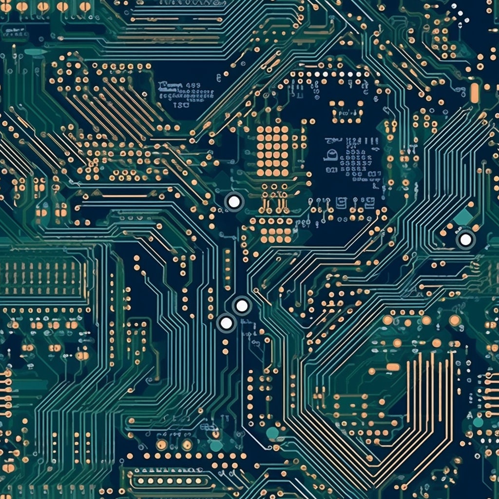 10 HQ Downloadable Digital Paper Pack - Realistic Green Circuits ...