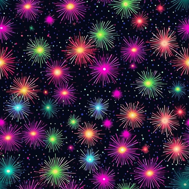 Digital Download Neon Sparkle Seamless Patterns - Etsy