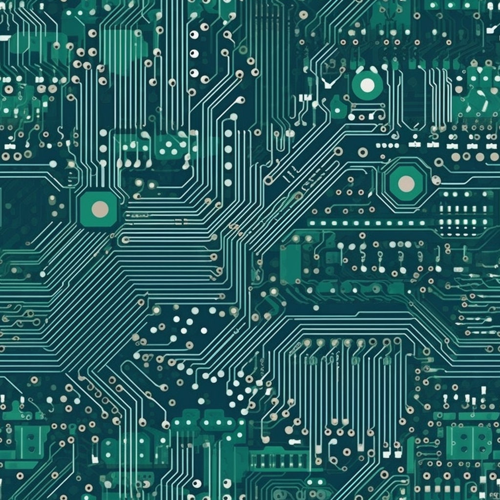 10 HQ Downloadable Digital Paper Pack - Realistic Green Circuits ...