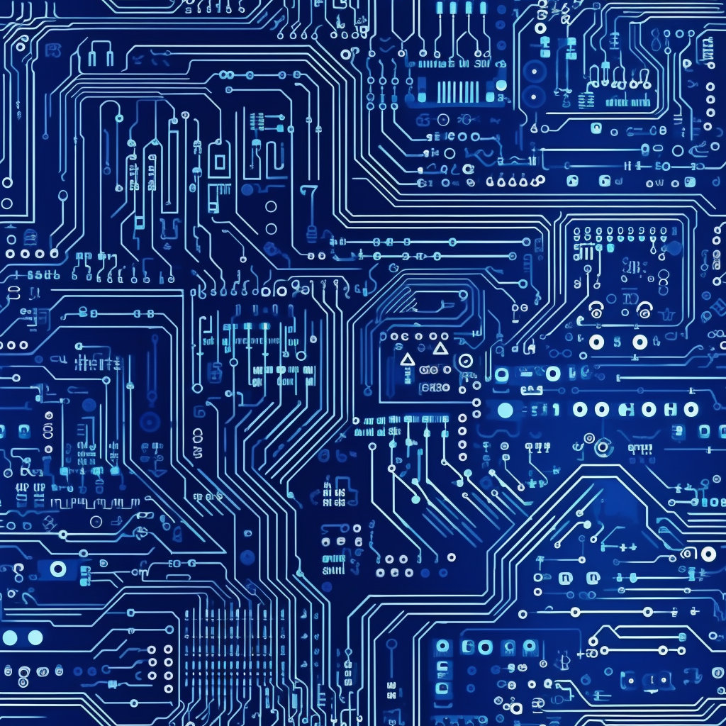 Computer Circuit Blueprints - Seamless Patterns, Digital Download - for ...