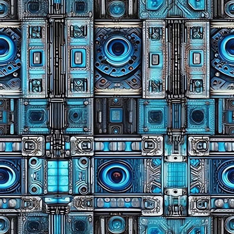 20 Blue Digital Circuit Board Pattern - Seamless Download for Your ...