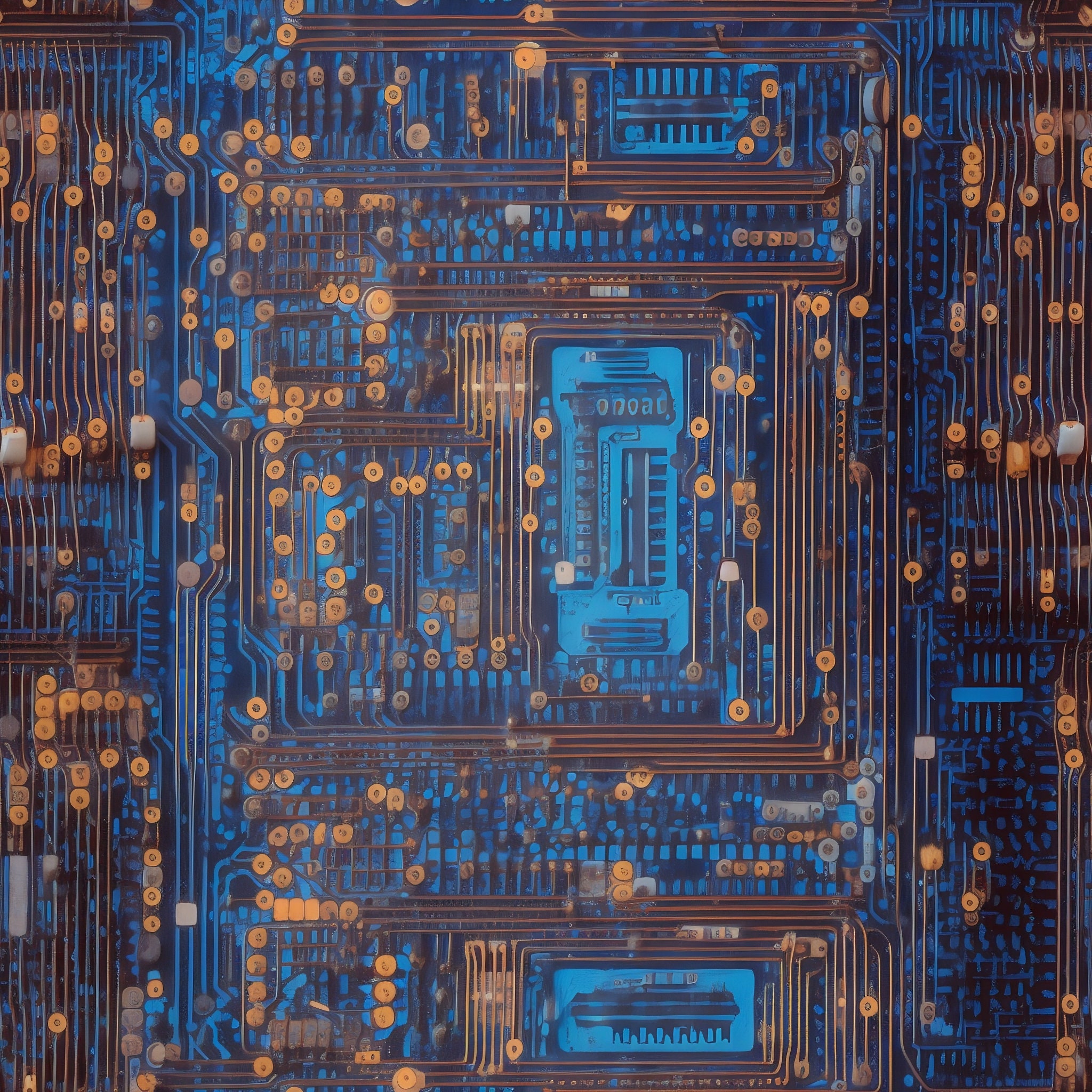 20 Blue Digital Circuit Board Pattern - Seamless Download for Your ...