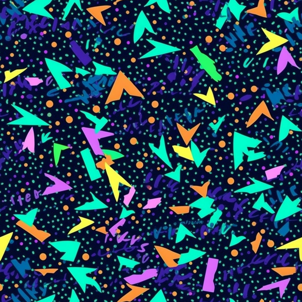 Digital Download Neon Sparkle Seamless Patterns – High-quality, Vibrant ...