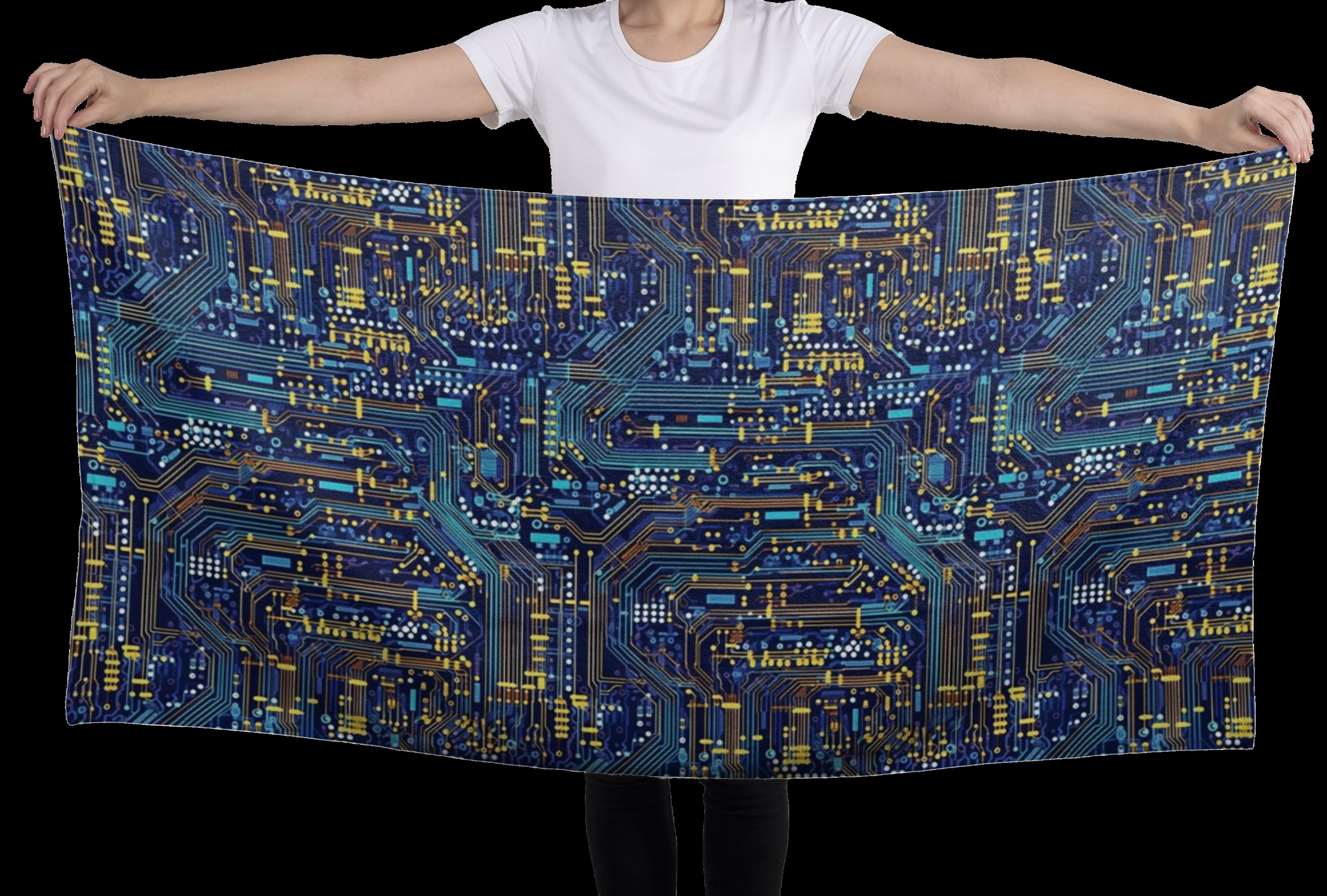 HQ 10 Seamless Circuit Board Patterns, Blue Tech-inspired Downloadable ...