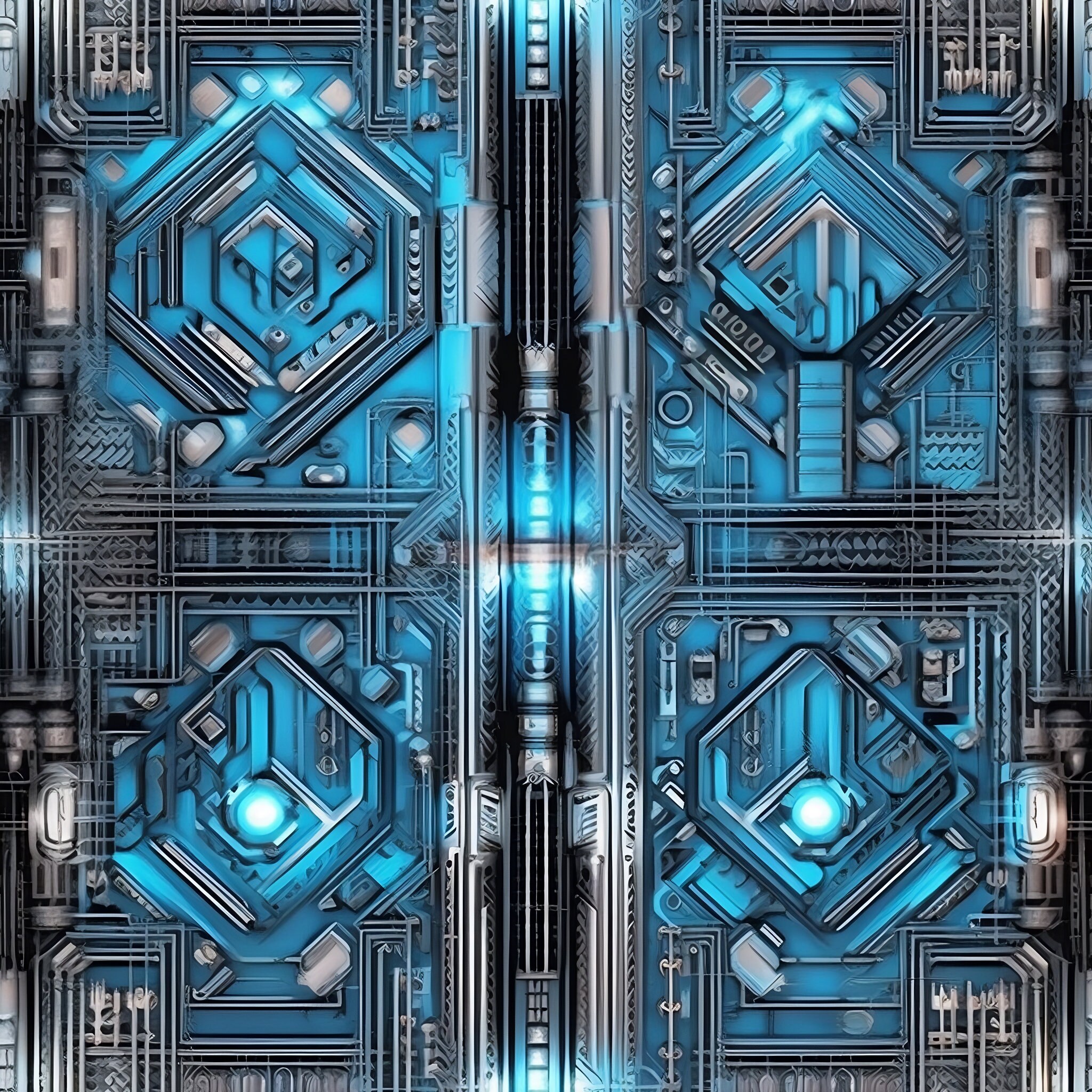 20 Blue Digital Circuit Board Pattern - Seamless Download for Your ...